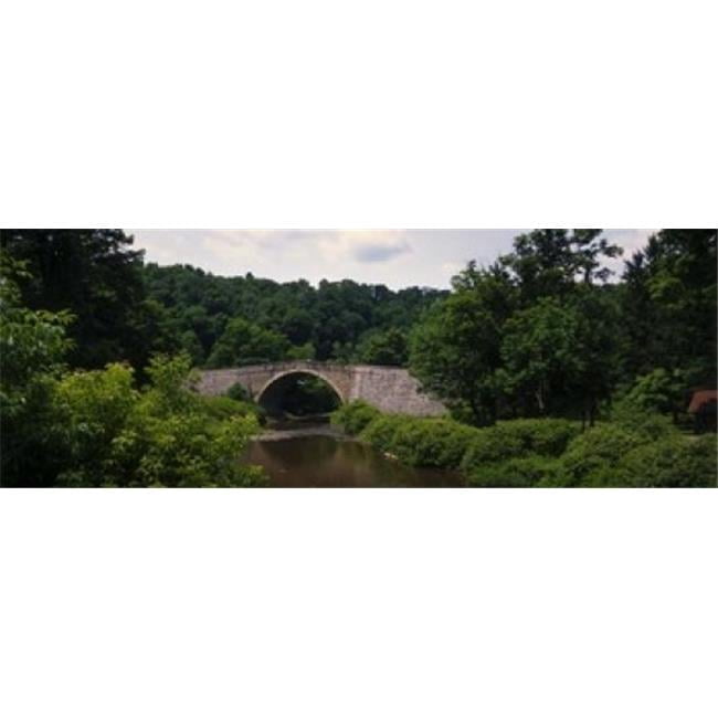 Panoramic Images Arch bridge across Casselman River Casselman Bridge ...