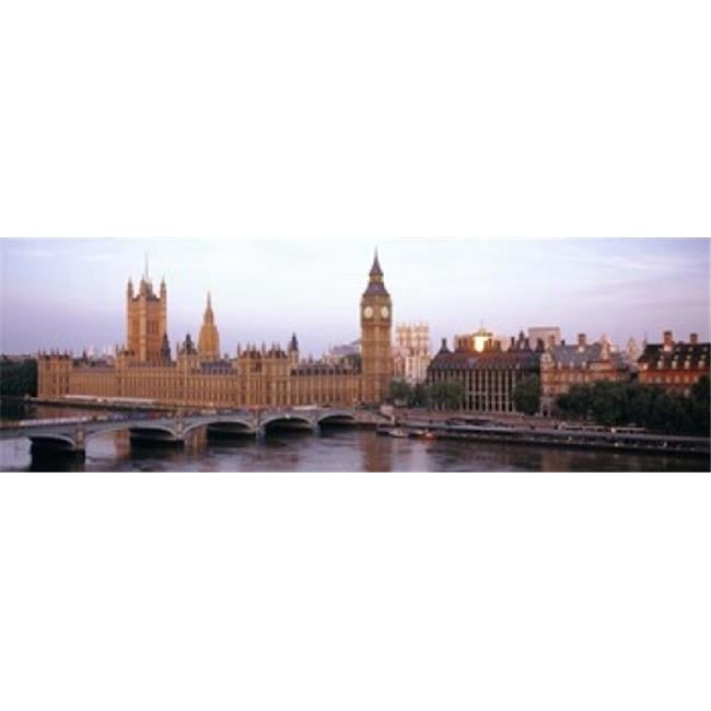 Panoramic Images Arch bridge across a river Westminster Bridge Big Ben ...