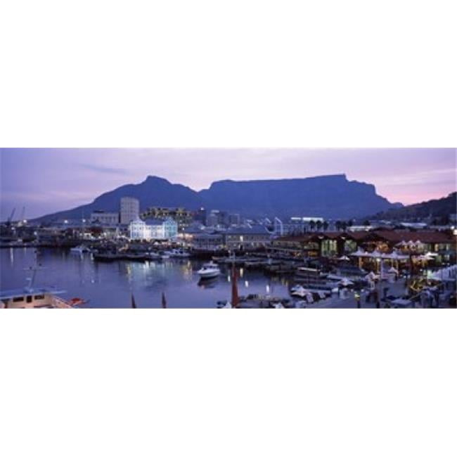 Panoramic Images Boats at a harbor Victoria And Alfred Waterfront Table ...