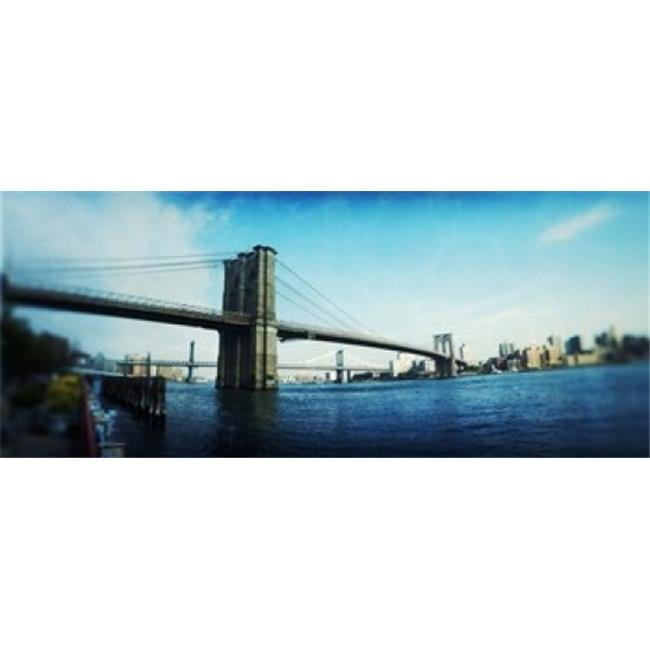 Panoramic Images Bridge across a river Brooklyn Bridge East River ...
