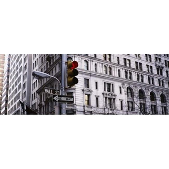 Panoramic Images Low angle view of a traffic light in front of a ...