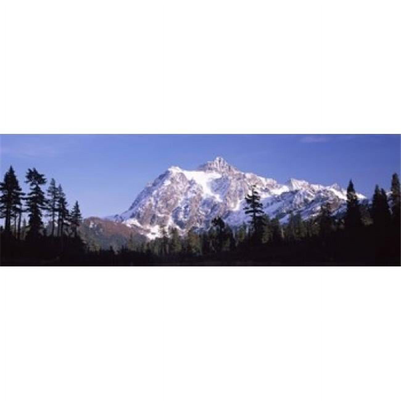 Panoramic Images Mountain range covered with snow Mt Shuksan Picture ...