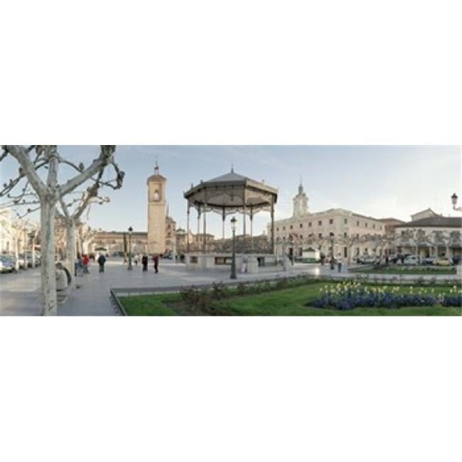 Panoramic Images PPI106307S Tourists in Front of Buildings Plaza De ...