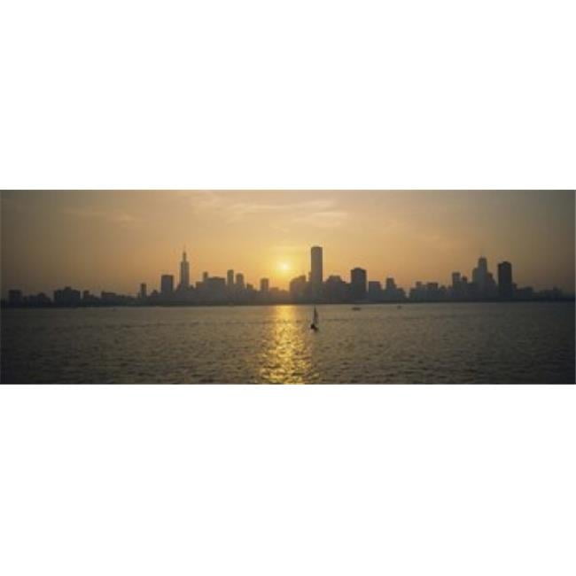 Panoramic Images PPI107721L Silhouette of skyscrapers at the waterfront ...
