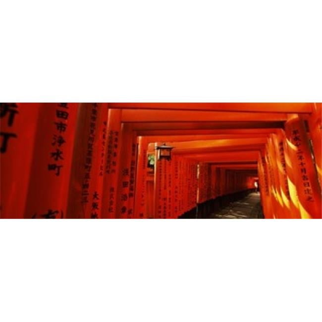 Panoramic Images PPI111249S Torii Gates of A Shrine Fushimi Inari ...