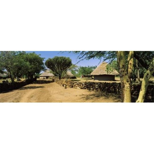 Panoramic Images PPI113578L Stone wall along a dirt road Thimlich ...