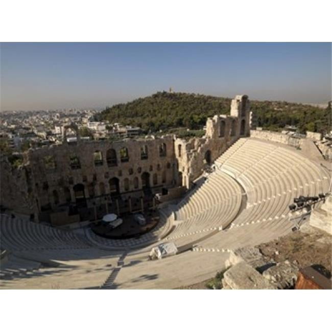 Panoramic Images PPI115955 High angle view of an amphitheater Odeon of ...