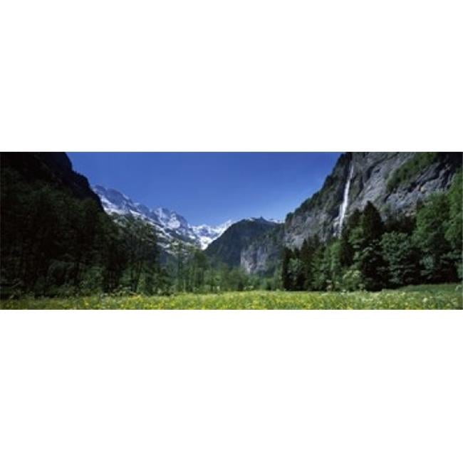 Panoramic Images PPI126148L Waterfall in a forest Murrenbach Falls ...