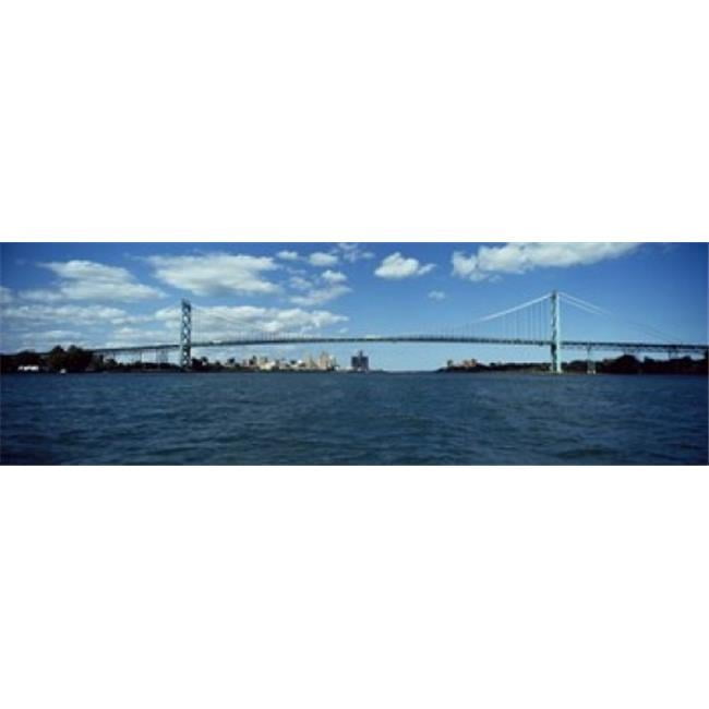 Panoramic Images PPI127417L Bridge across a river Ambassador Bridge ...