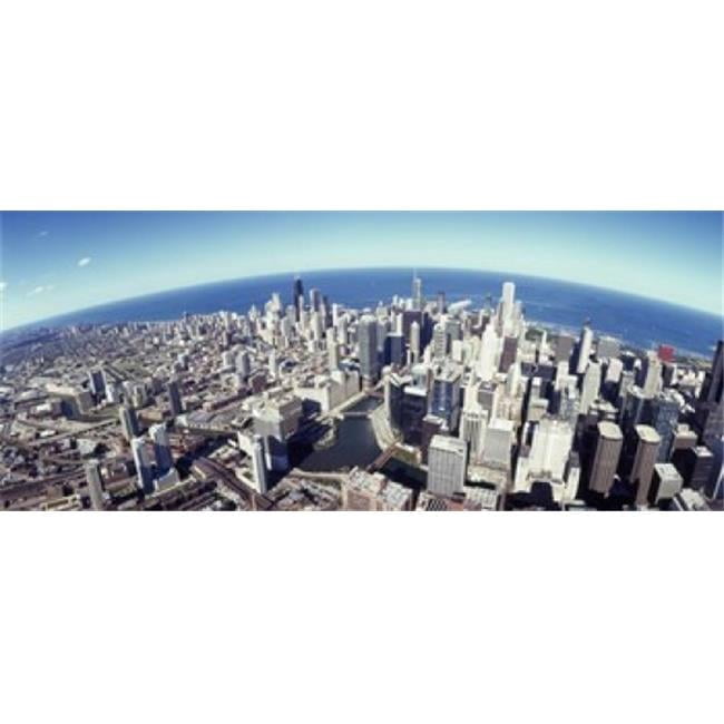 Panoramic Images PPI128732L Aerial view of a cityscape with lake in the ...