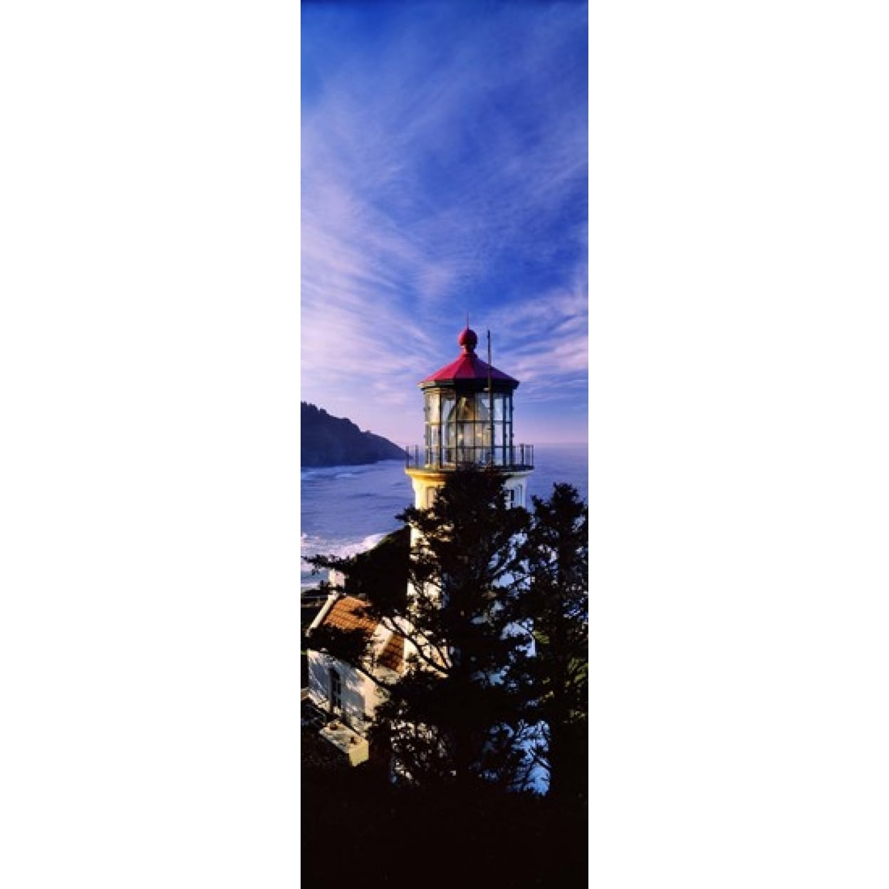 Panoramic Images PPI131004L Lighthouse at a coast Heceta Head ...
