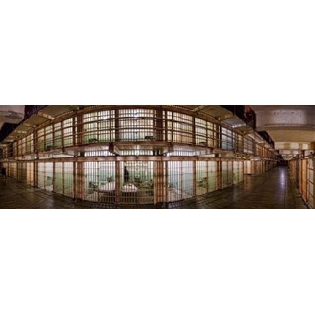 Panoramic Images PPI137580L 180 degree view of the corridor of a prison ...