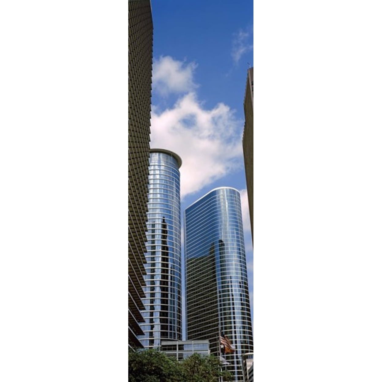 Panoramic Images PPI143970L Low angle view of buildings in a city Wedge ...