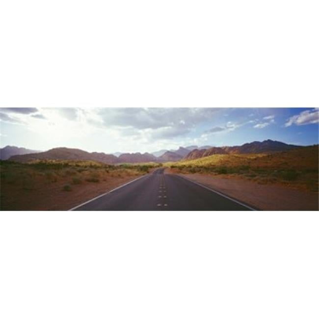 Panoramic Images PPI144148S Road Passing Through Mountains Calico Basin ...