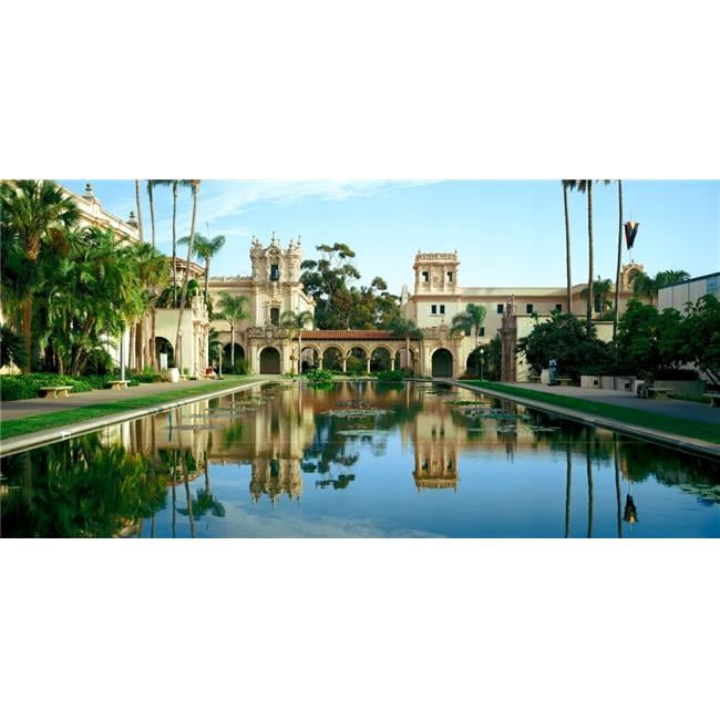 Panoramic Images PPI154191LARGE Reflecting Pool in Front of A Building ...