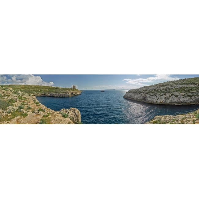 Panoramic Images PPI169744 Elevated View of Islands in The Sea Mgarr Ix ...
