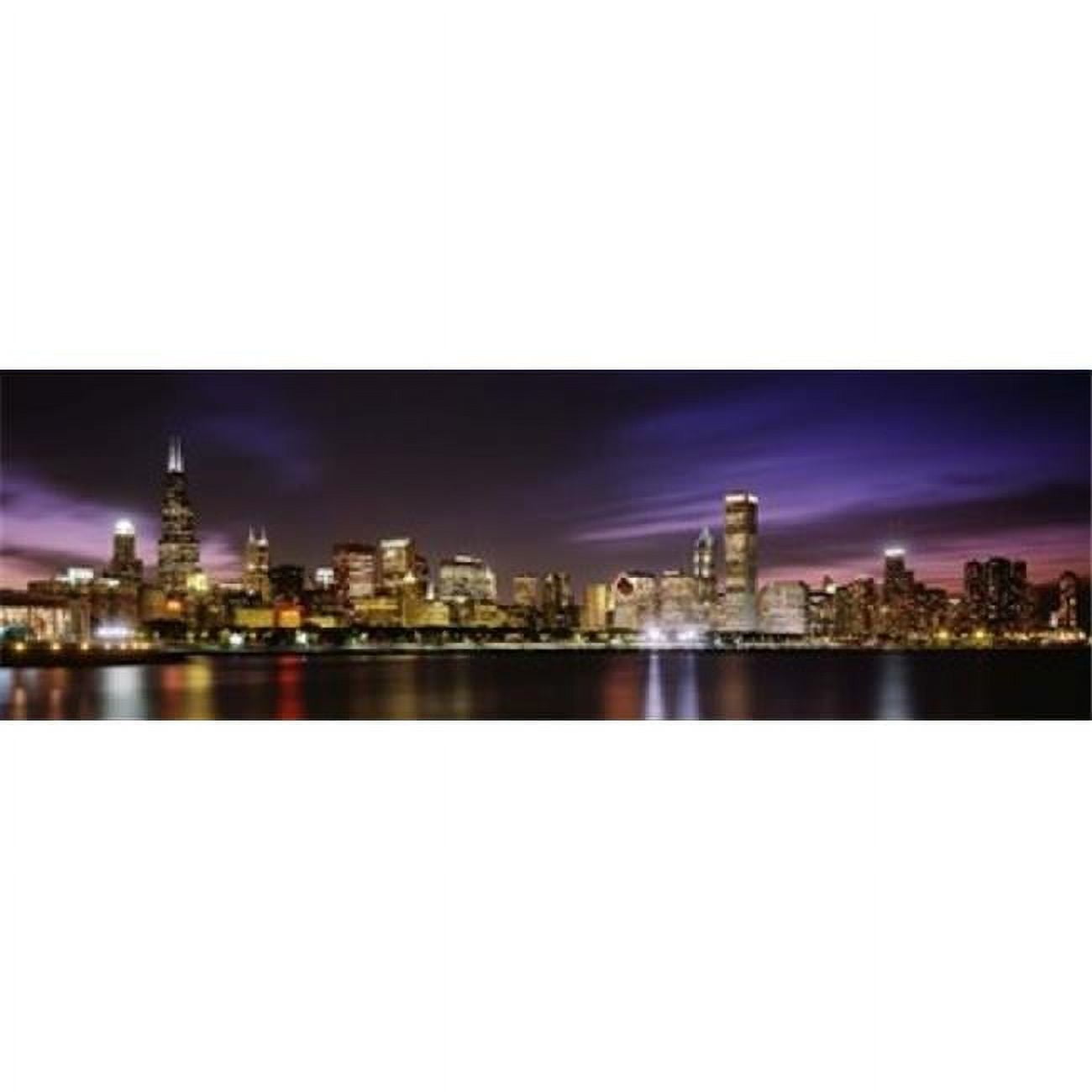 Panoramic Images PPI68637L Buildings at the waterfront lit up at night ...