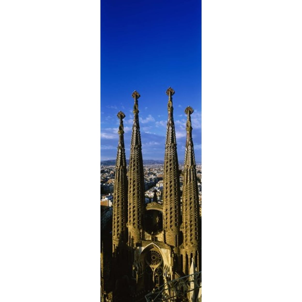Panoramic Images PPI73133L High Section View Of Towers Of A Basilica ...