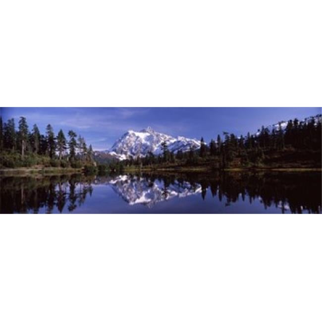 Panoramic Images Reflection of mountains in a lake Mt Shuksan Picture ...