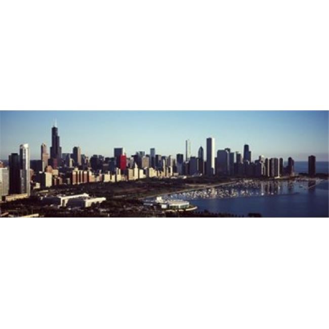 Panoramic Images Skyscrapers at the waterfront Hancock Building Lake ...
