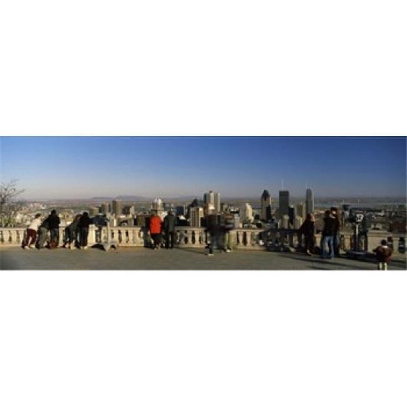 Panoramic Images Tourists at an observation point Chalet du Mont-Royal ...