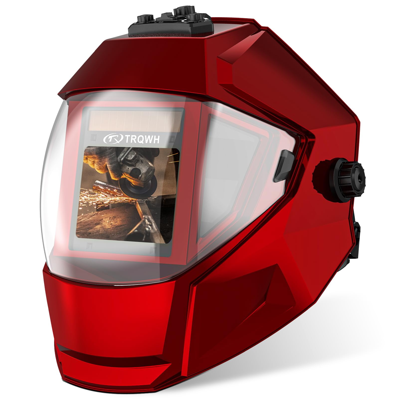 Panoramic View Welding Helmet Auto Darkening Welding Hood True Color 4 ...