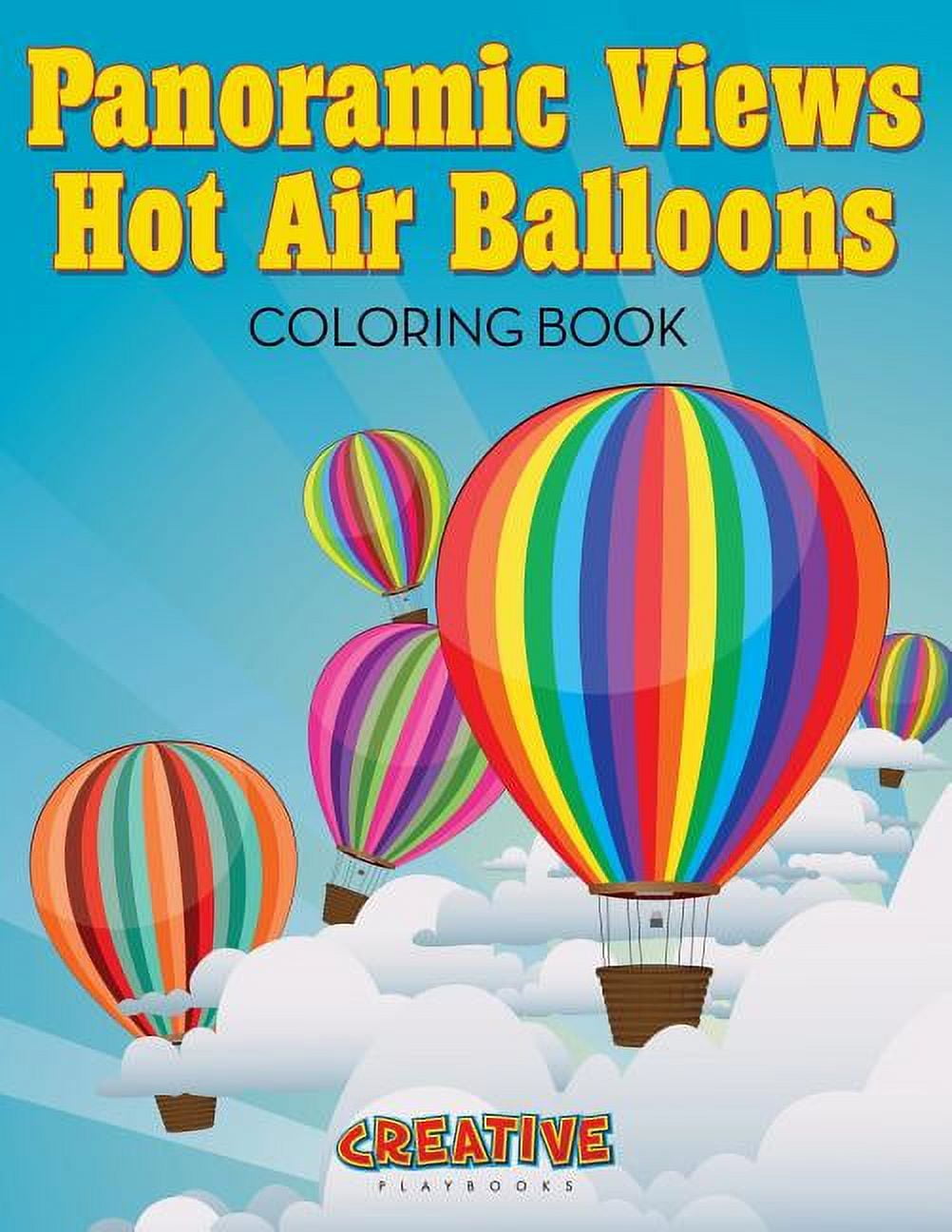 Panoramic Views Hot Air Balloons Coloring Book (Paperback) - Walmart.com