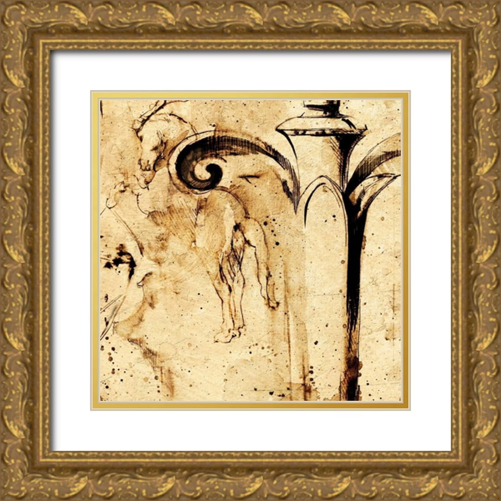 Panossian, Paul 20x20 Gold Ornate Wood Framed with Double Matting ...