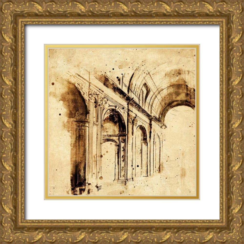 Panossian, Paul 20x20 Gold Ornate Wood Framed with Double Matting ...