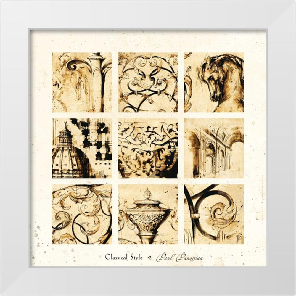 Panossian, Paul 20x20 White Modern Wood Framed Museum Art Print Titled ...