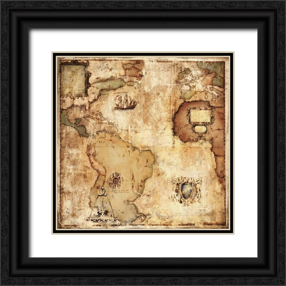 Panossian, Paul 26x26 Black Ornate Wood Framed with Double Matting ...