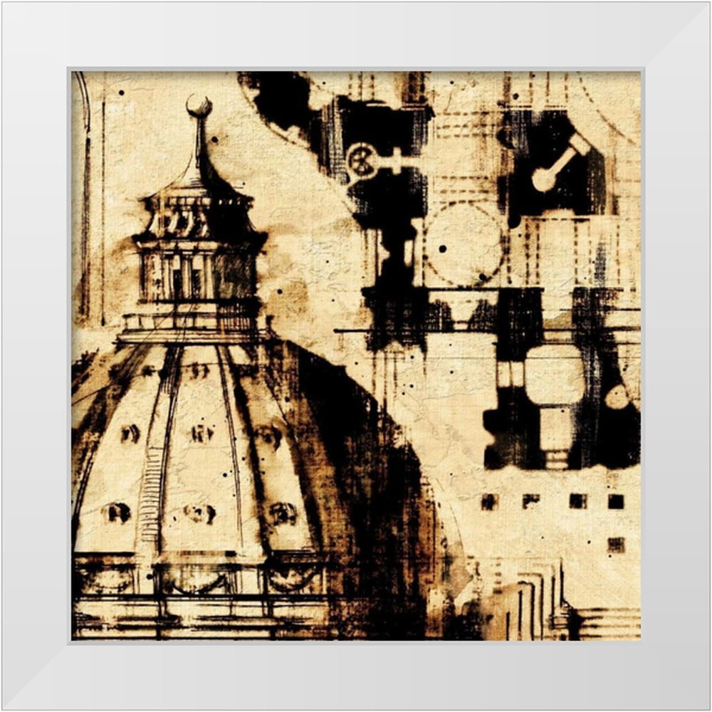 Panossian, Paul 26x26 White Modern Wood Framed Museum Art Print Titled ...