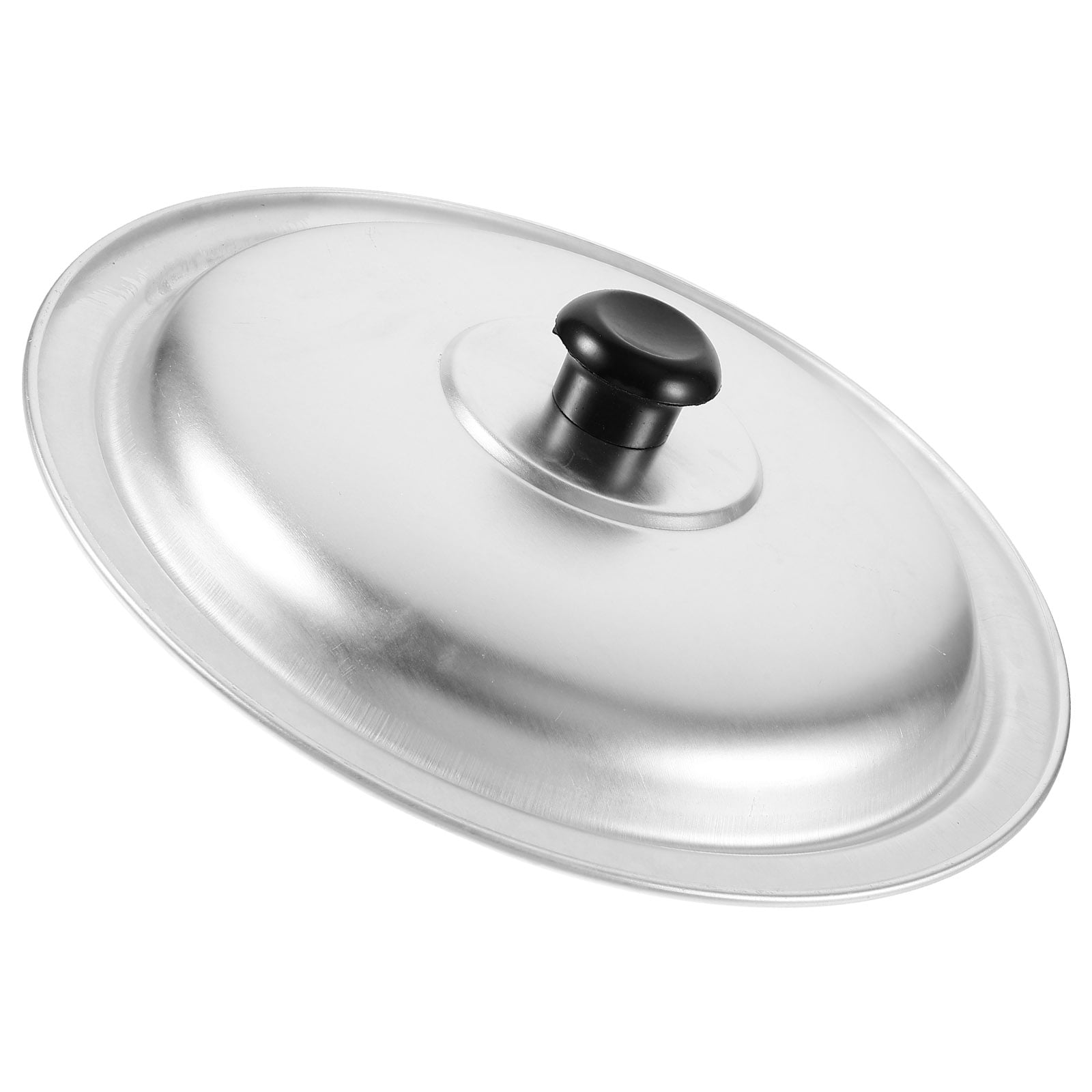 STRANDCHIC Silver Aluminum Frying Pan Lid with Anti Scald Handle for ...
