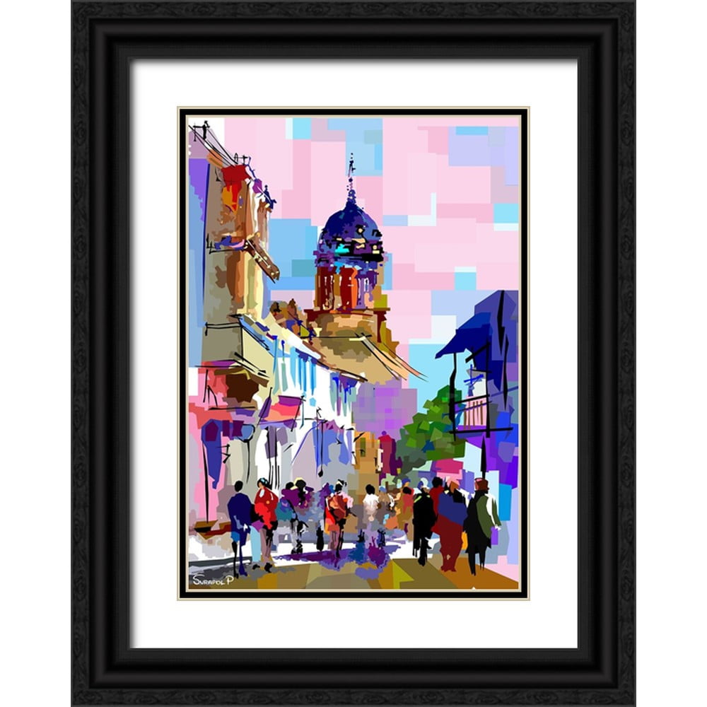 Pansanit, Surapol 11x14 Black Ornate Wood Framed with Double Matting Museum Art Print Titled ...