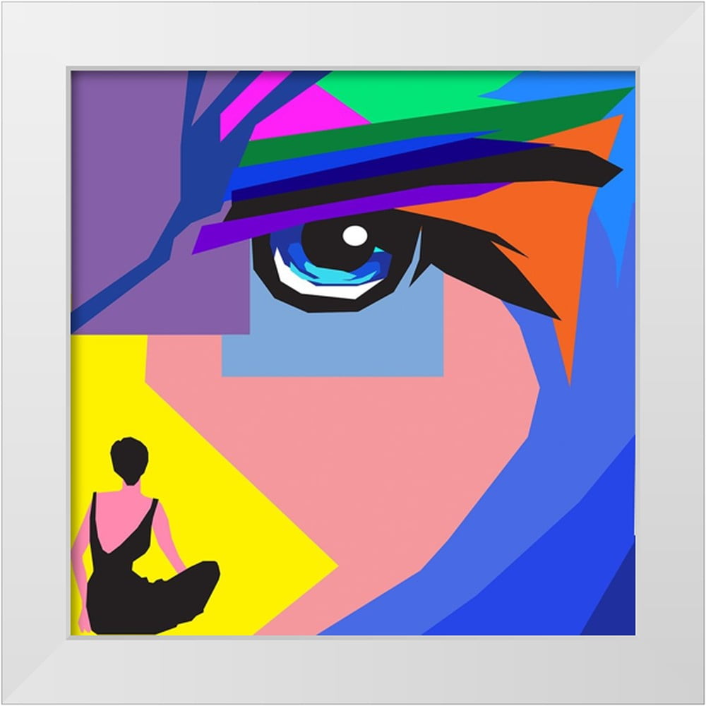 Pansanit, Surapol 12x12 White Modern Wood Framed Museum Art Print Titled - Beautiful Eyes 001 ...