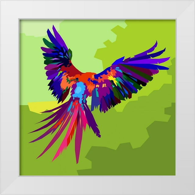 Pansanit, Surapol 12x12 White Modern Wood Framed Museum Art Print Titled - Bird 002 - Walmart.com