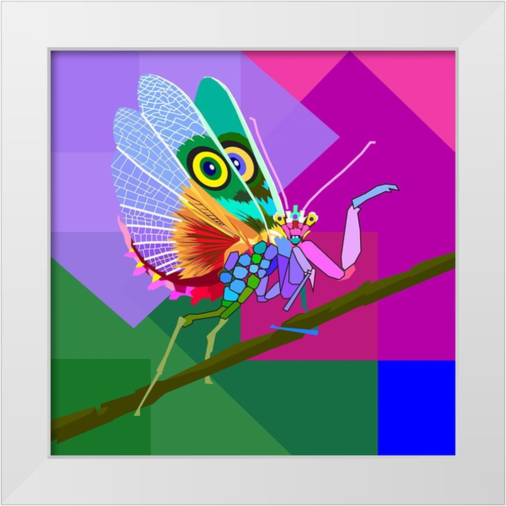 Pansanit, Surapol 12x12 White Modern Wood Framed Museum Art Print Titled - The Locust 3 ...