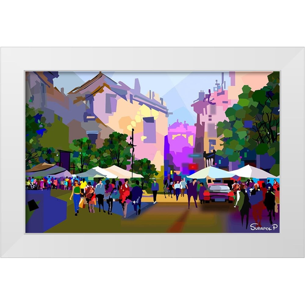 Pansanit, Surapol 14x10 White Modern Wood Framed Museum Art Print Titled - Our Home - Walmart.com