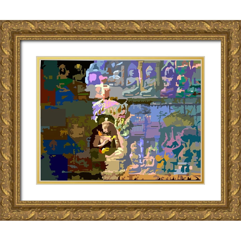 Pansanit, Surapol 14x12 Gold Ornate Wood Framed with Double Matting Museum Art Print Titled ...