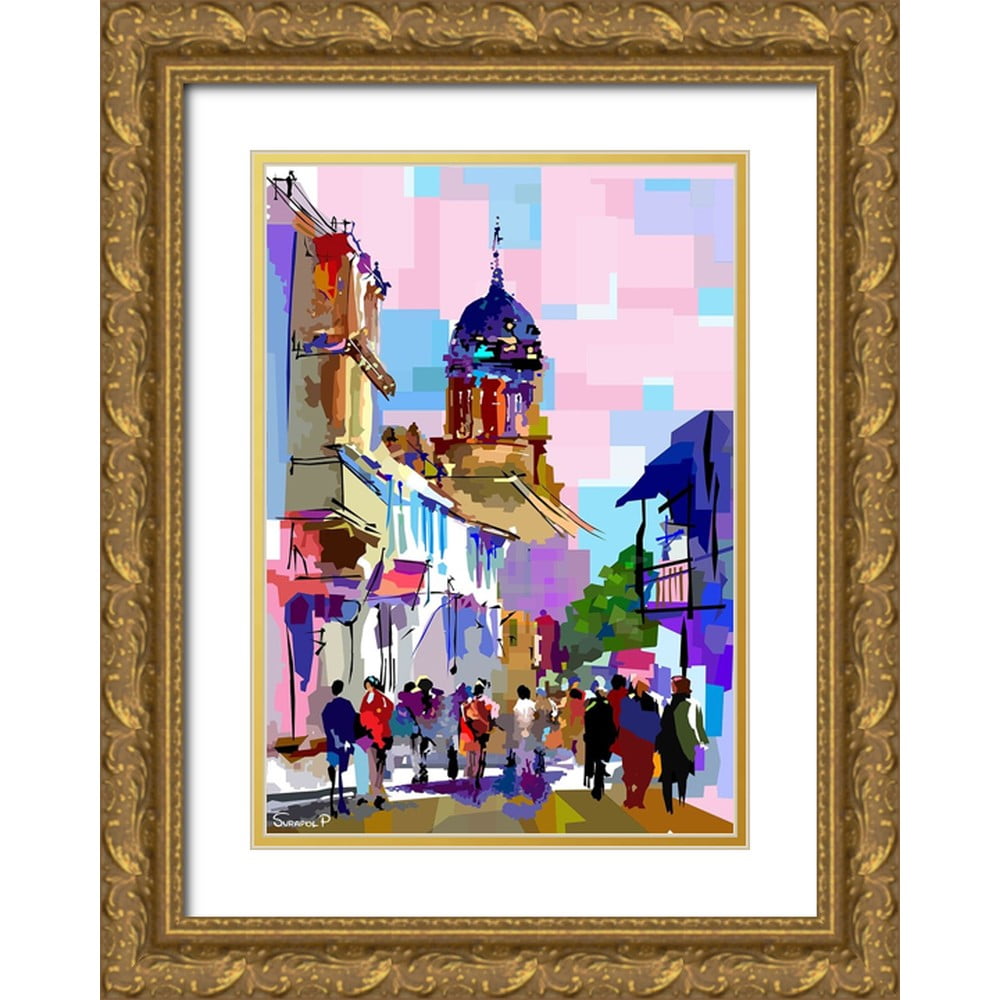 Pansanit, Surapol 14x18 Gold Ornate Wood Framed with Double Matting Museum Art Print Titled ...
