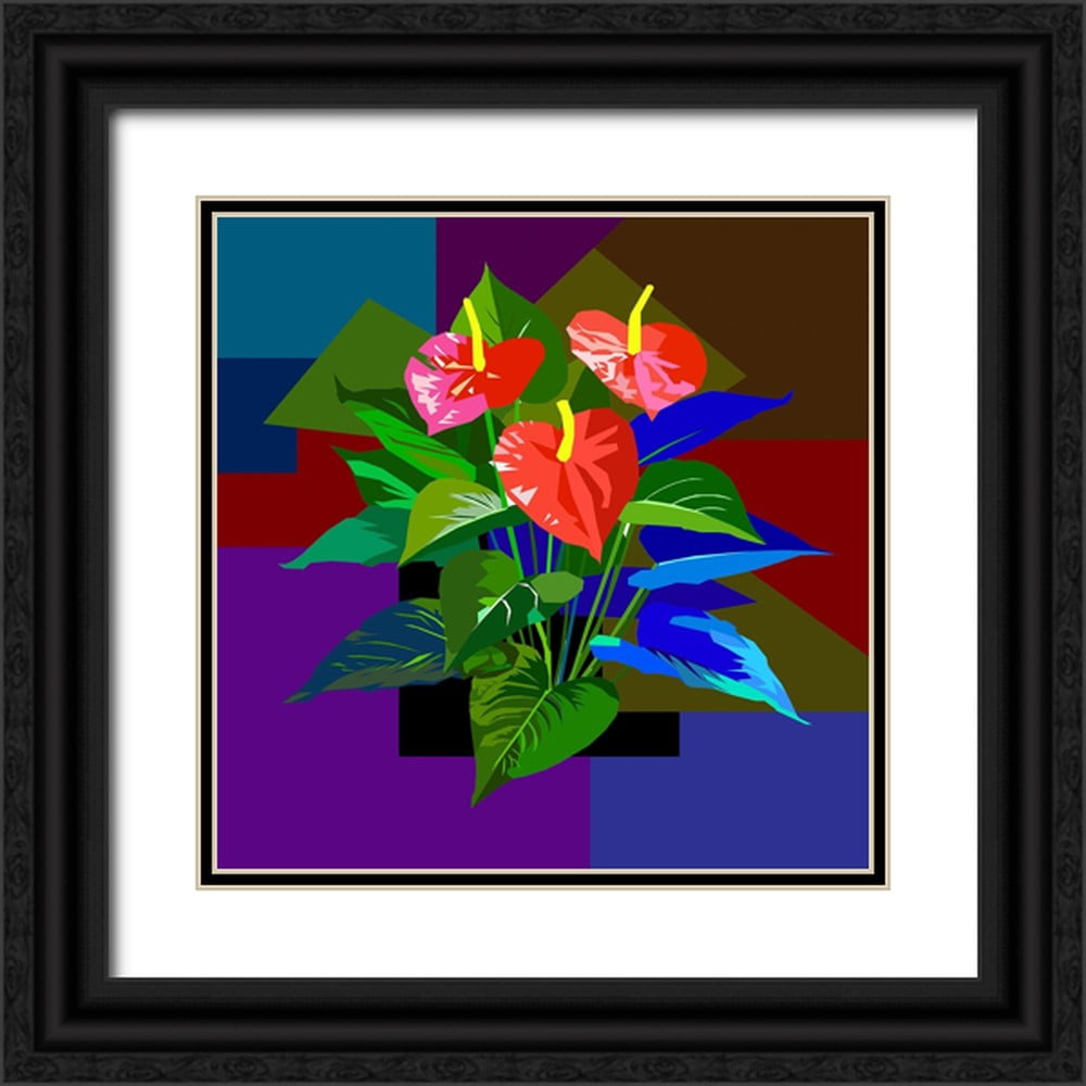 Pansanit, Surapol 15x15 Black Ornate Wood Framed with Double Matting Museum Art Print Titled ...