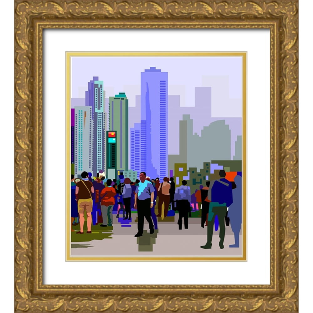 Pansanit, Surapol 15x17 Gold Ornate Wood Framed with Double Matting Museum Art Print Titled ...