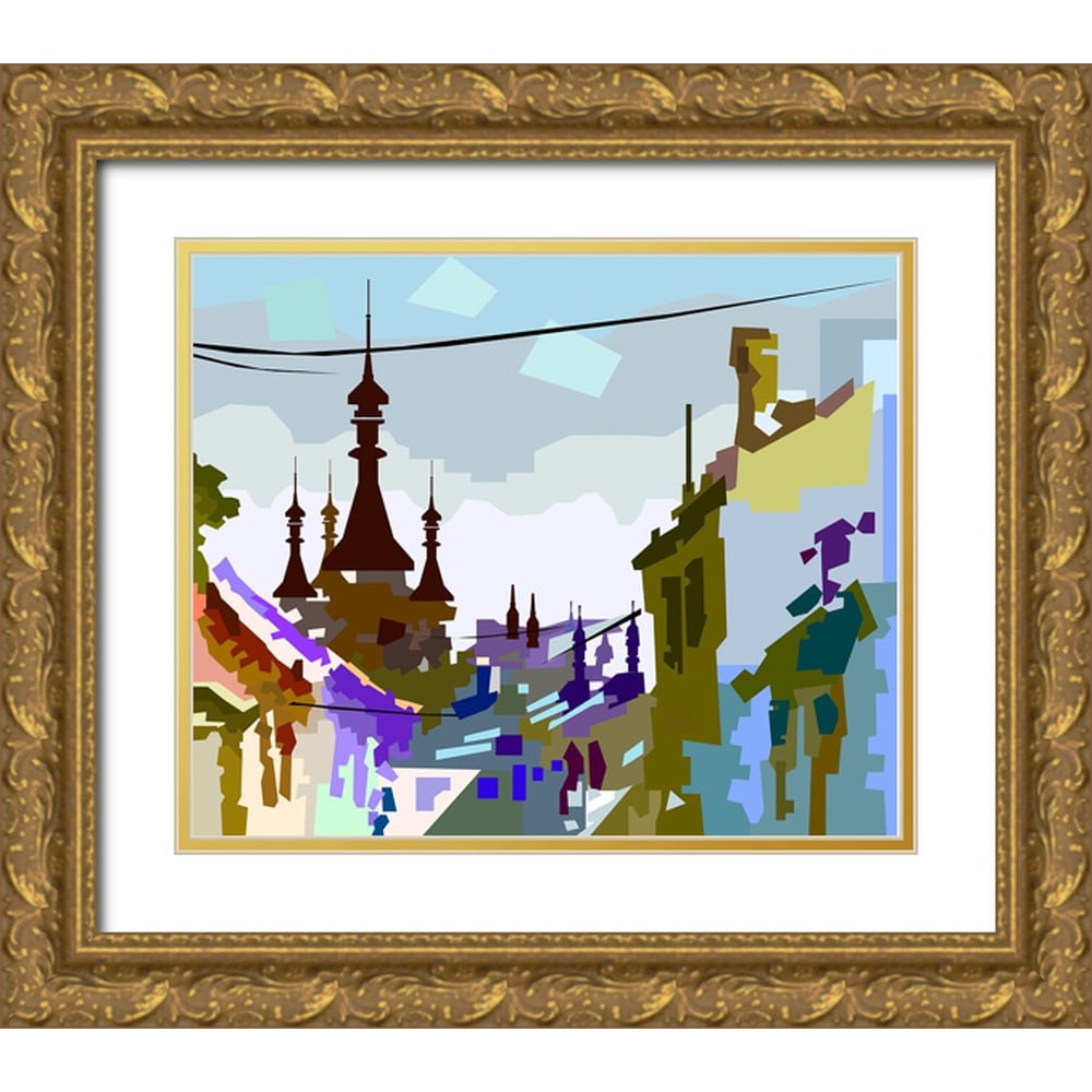 Pansanit, Surapol 17x15 Gold Ornate Wood Framed with Double Matting Museum Art Print Titled ...