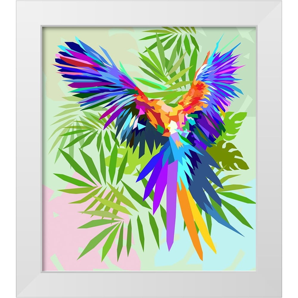 Pansanit, Surapol 20x22 White Modern Wood Framed Museum Art Print Titled - Bird 003 - Walmart.com