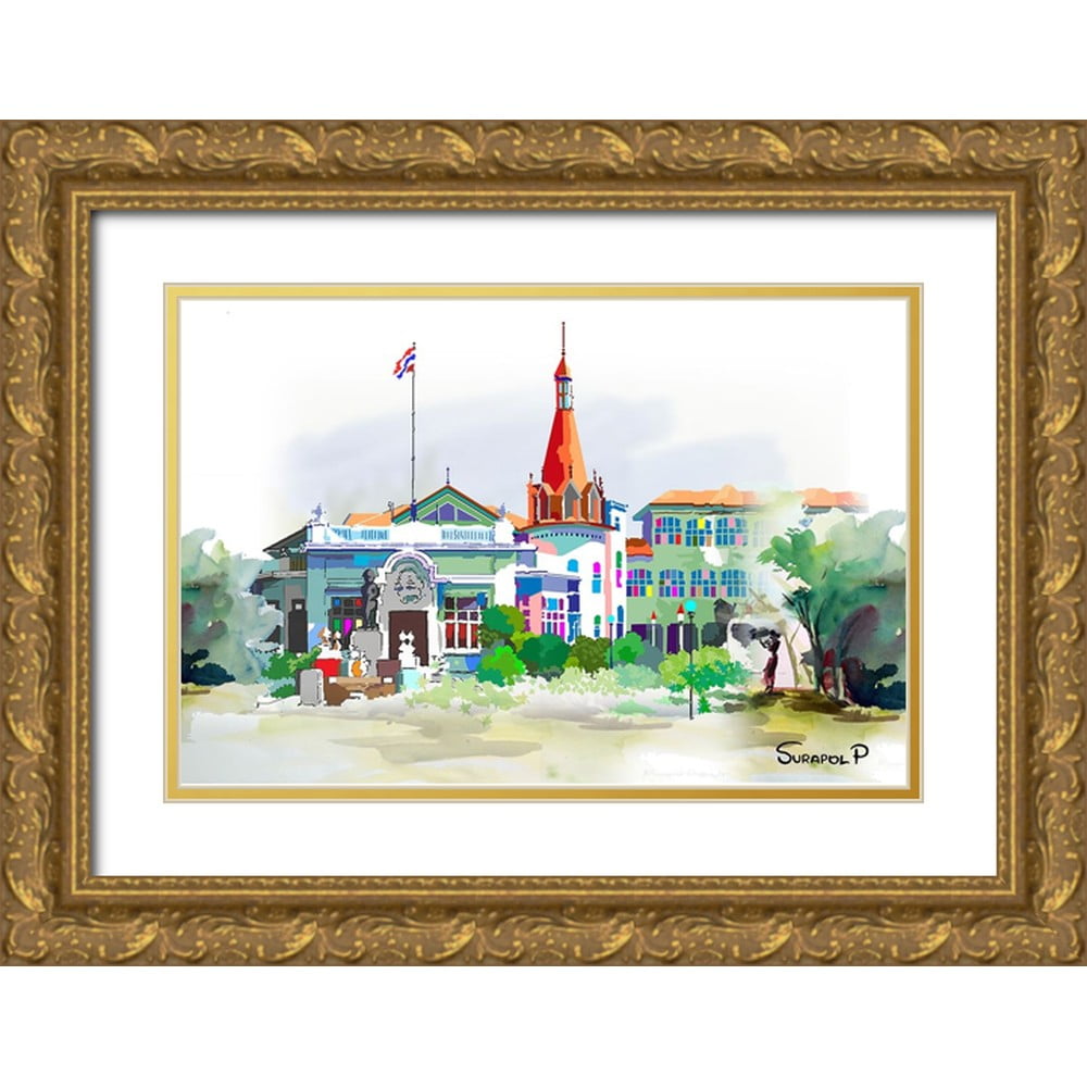 Pansanit, Surapol 24x17 Gold Ornate Wood Framed with Double Matting Museum Art Print Titled ...