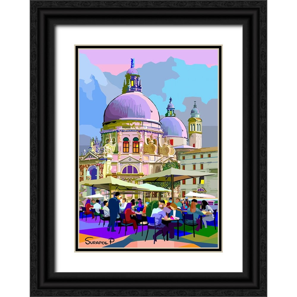 Pansanit, Surapol 24x32 Black Ornate Wood Framed with Double Matting Museum Art Print Titled ...