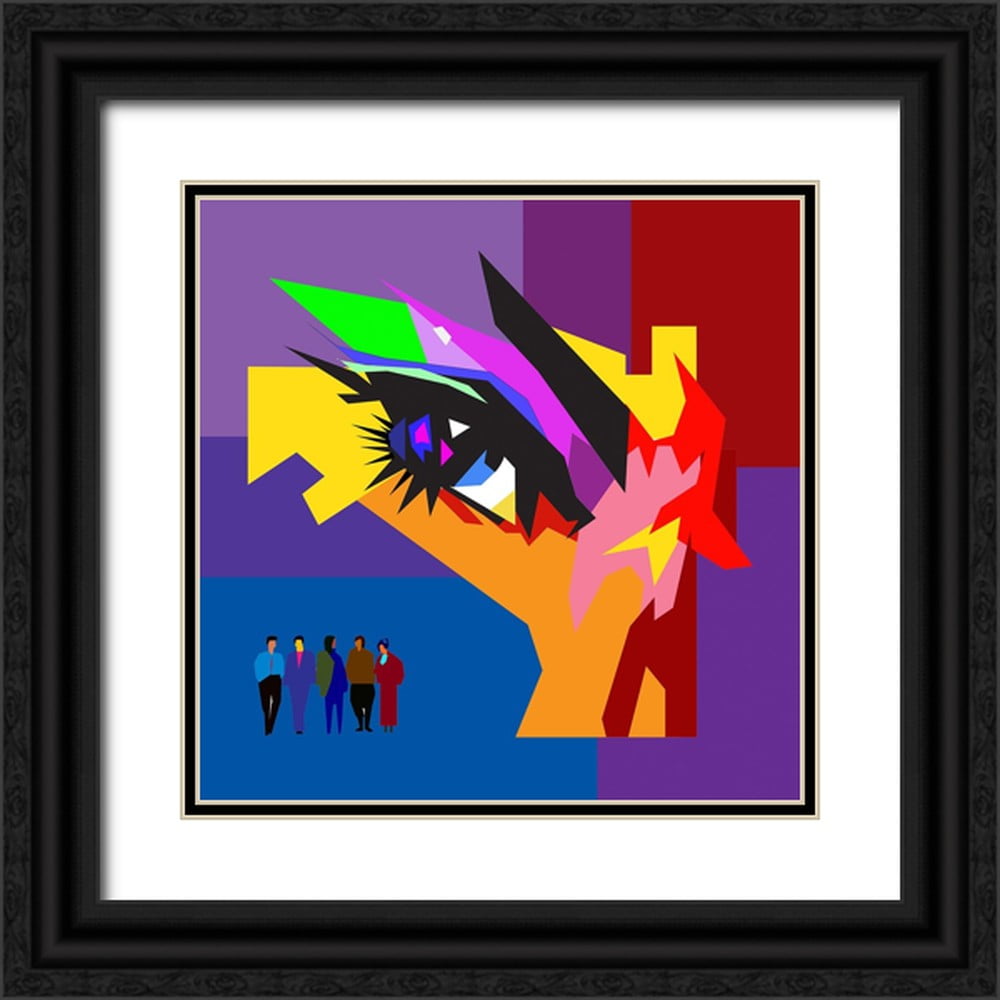 Pansanit, Surapol 26x26 Black Ornate Wood Framed with Double Matting Museum Art Print Titled ...