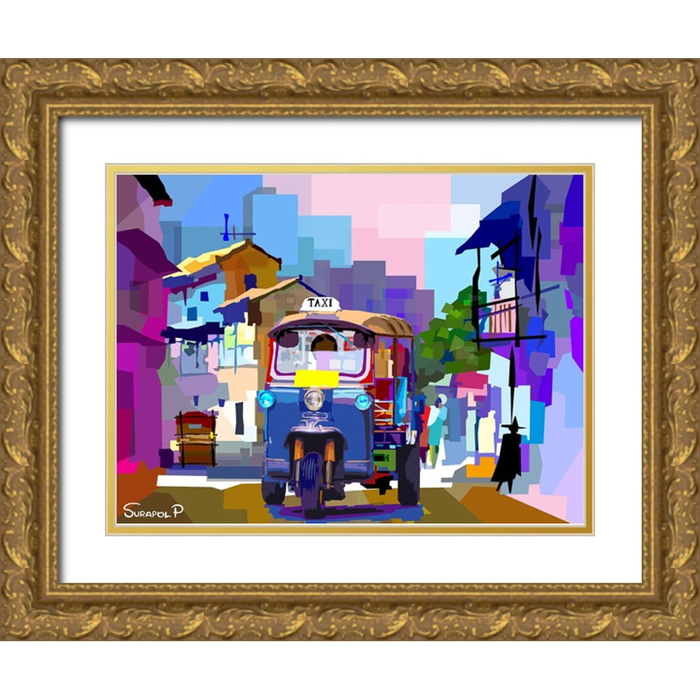 Pansanit, Surapol 32x25 Gold Ornate Wood Framed with Double Matting Museum Art Print Titled ...