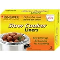 PanSaver Slow Cooker Liner, 3 to 6.5 qt Compatible, Silver, 400°F Safe ...