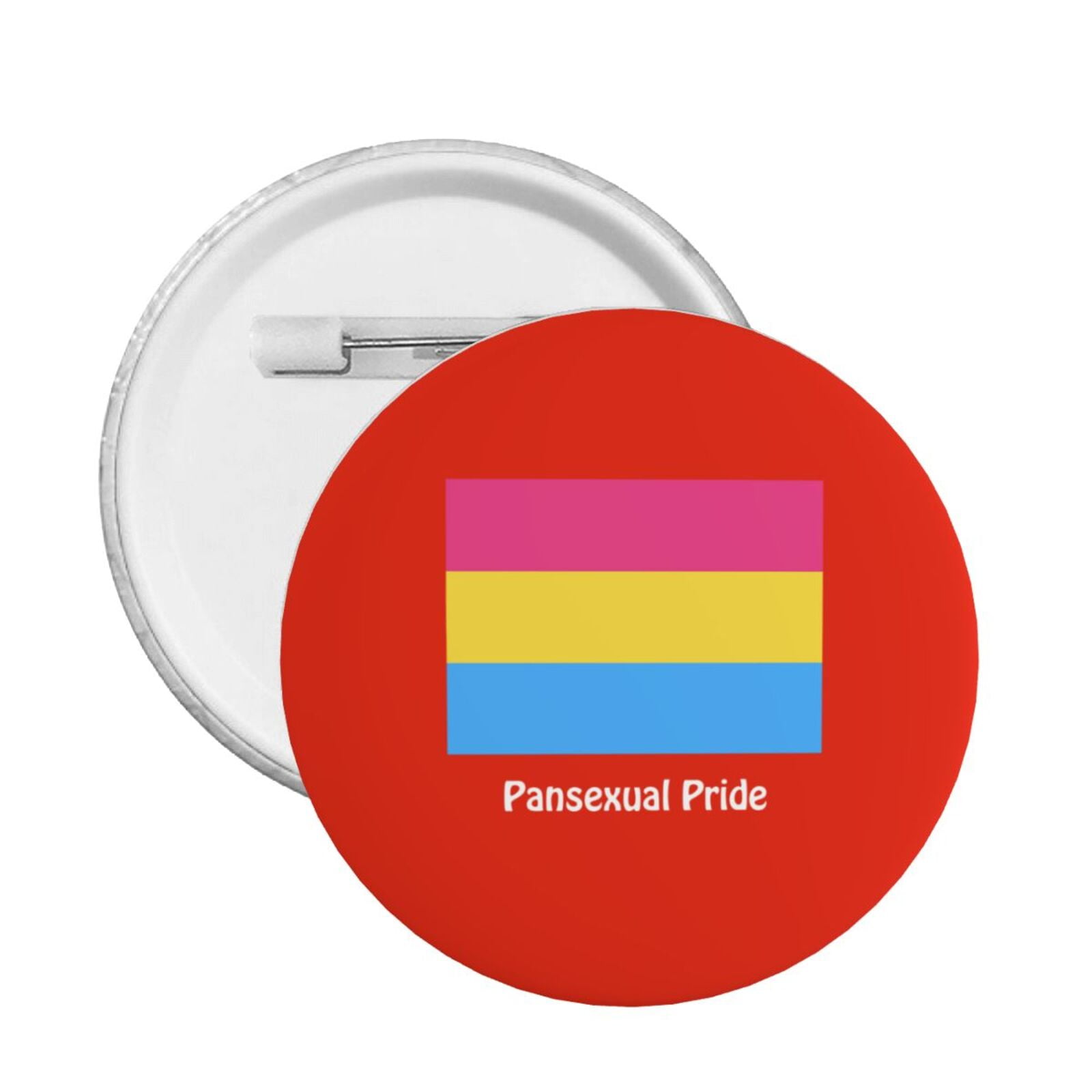 Pansexual Pride Flag Circular Button Fashion Badge Decoration Backpack Clothing Suitable For
